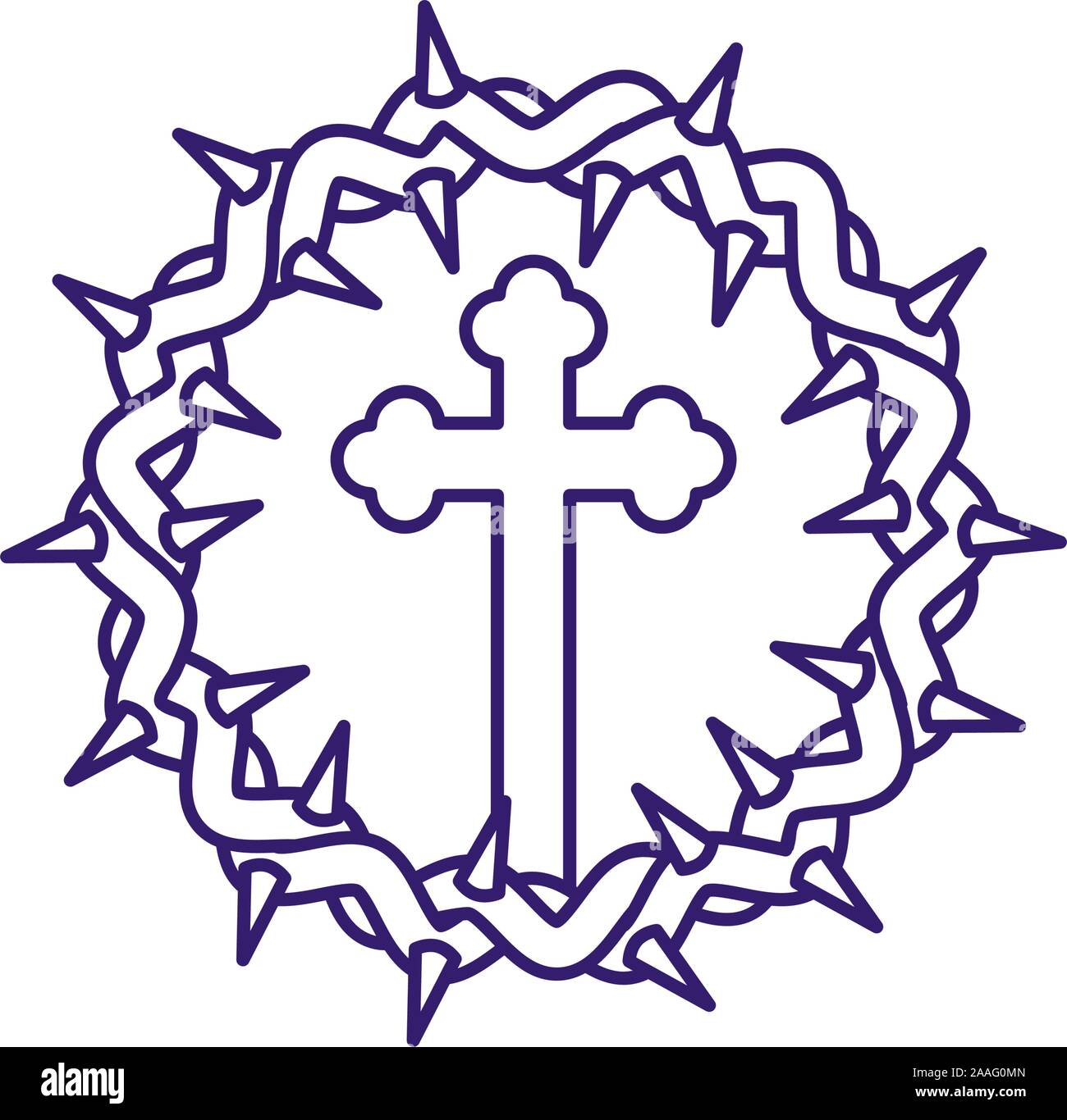 Isolated cross line vector design Stock Vector Image & Art - Alamy