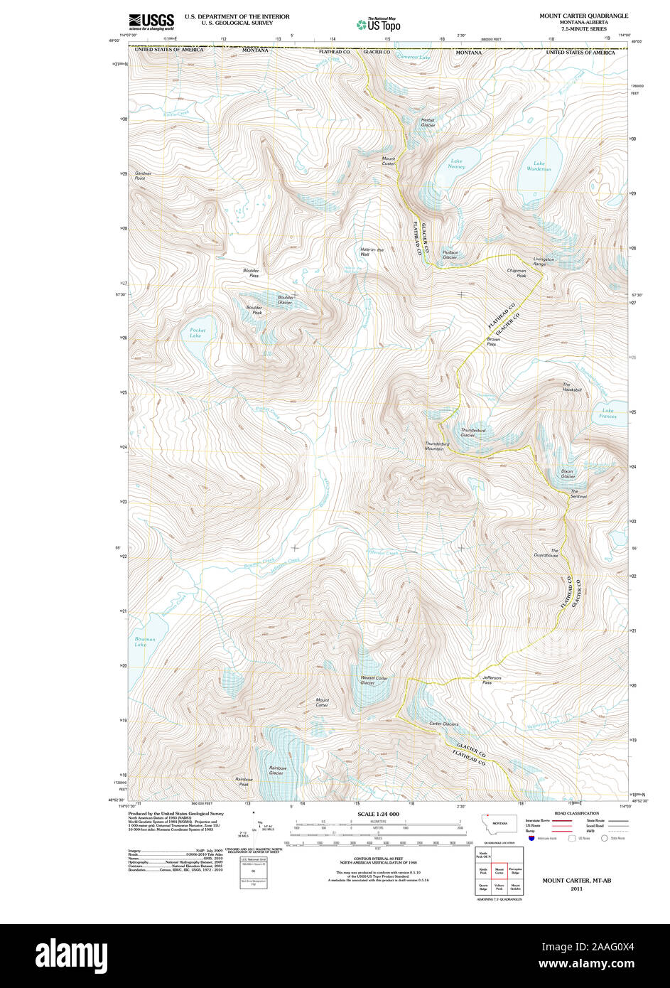 Carter montana map hi-res stock photography and images - Alamy