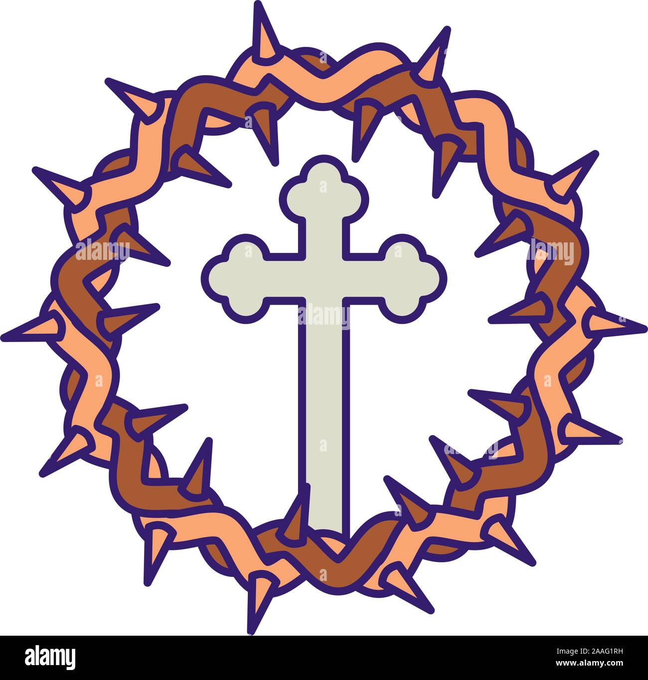 Isolated cross fill vector design Stock Vector Image & Art - Alamy