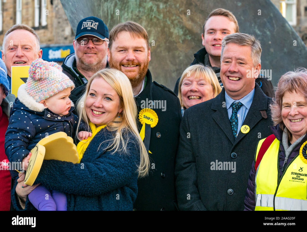 Loanhead, Midlothian, Scotland, UK: 2019 General Election campaign. SNP ...