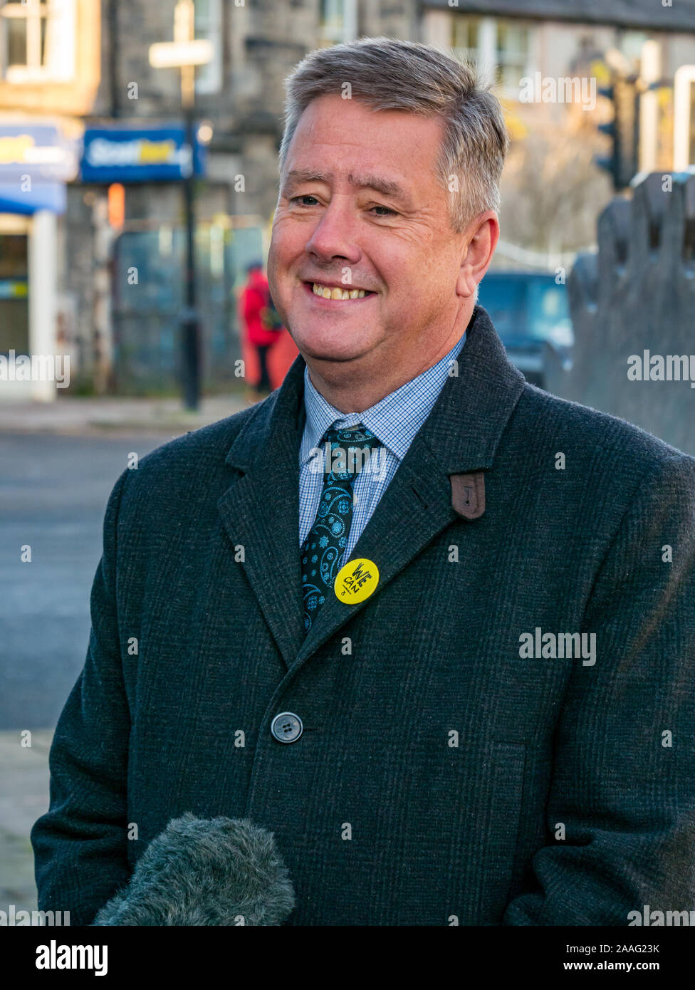 Loanhead, Midlothian, Scotland, UK: 2019 General Election campaigning ...