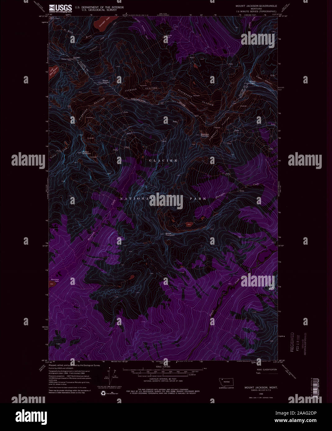 Map of jackson montana hi-res stock photography and images - Alamy