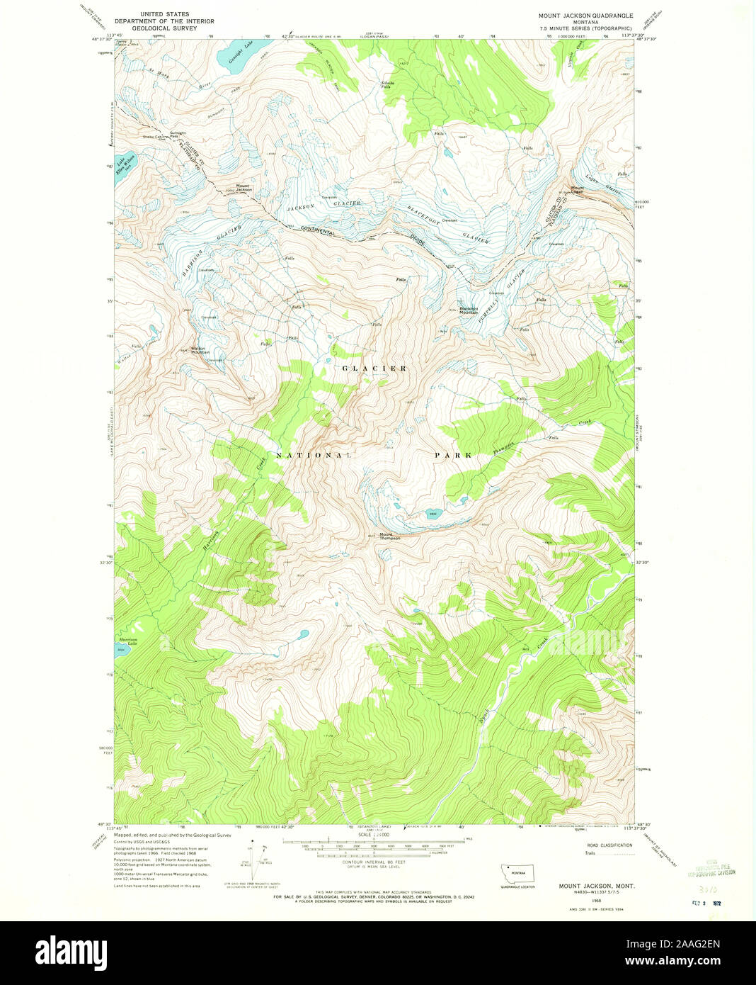 Map of jackson montana hi-res stock photography and images - Alamy
