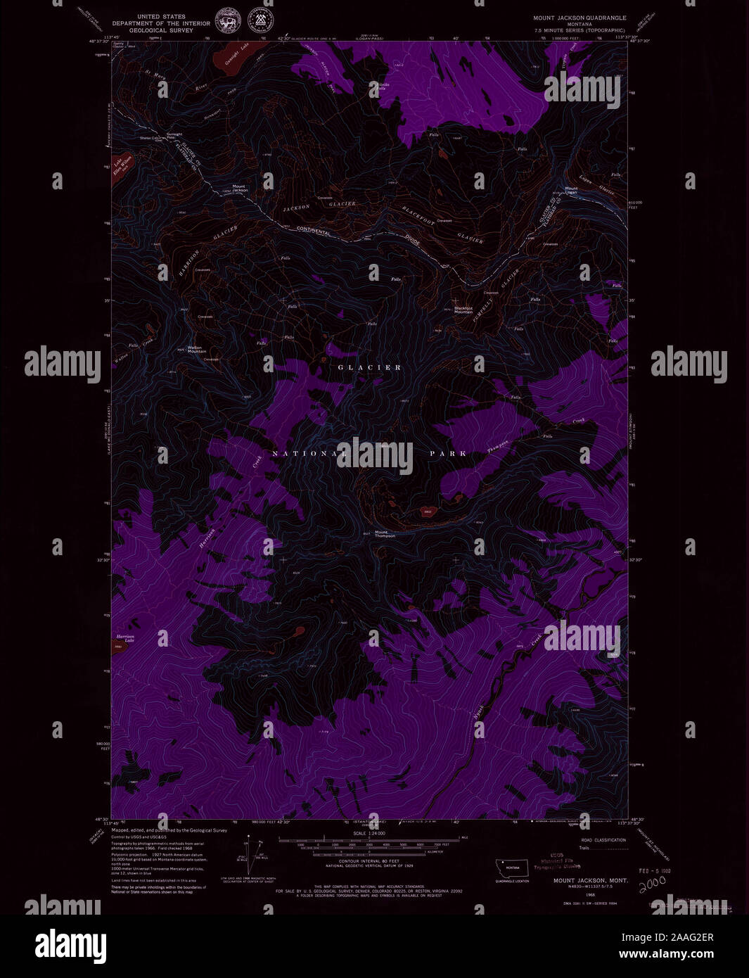 Map of jackson montana hi-res stock photography and images - Alamy