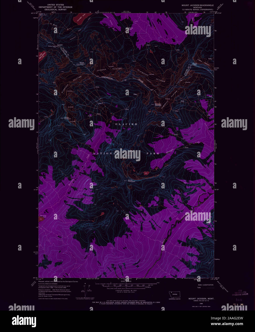 Jackson montana map hi-res stock photography and images - Alamy