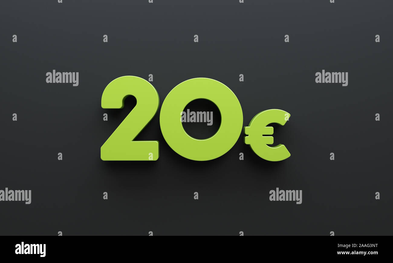 Ultra Pack green letters. 20€ Stock Photo - Alamy