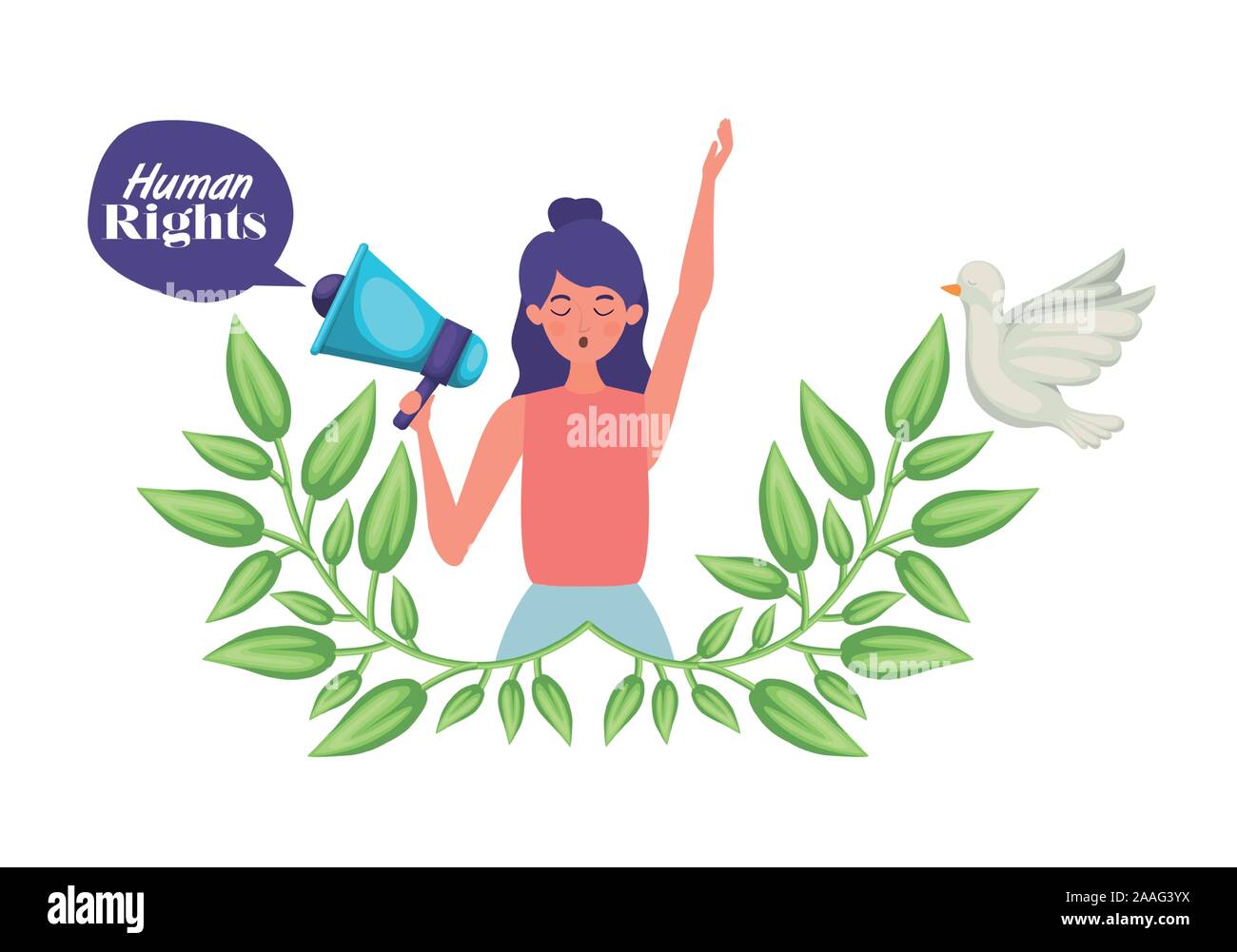 Human rights vector hi-res stock photography and images - Alamy