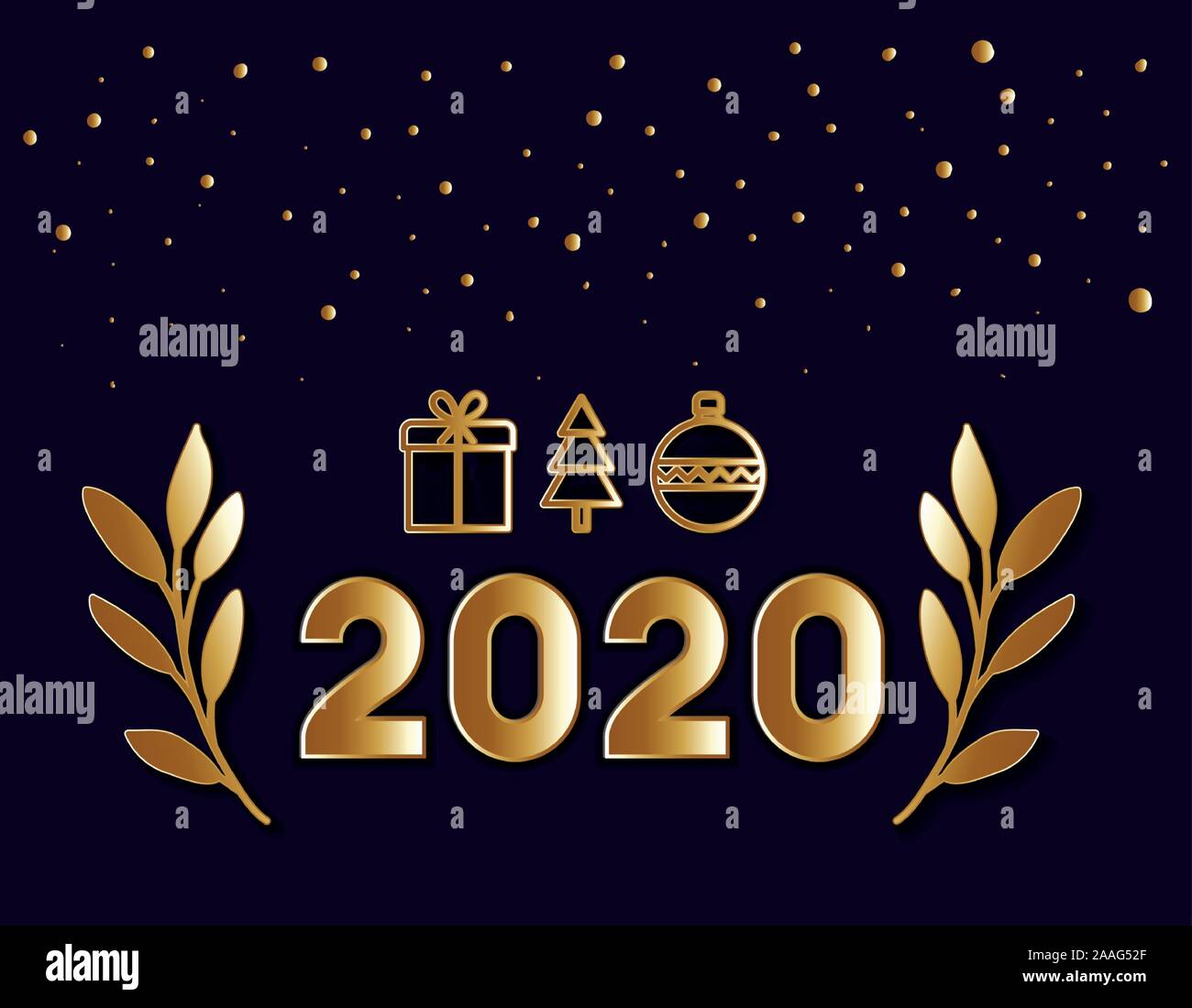 2020 welcome new year Stock Vector Images - Alamy