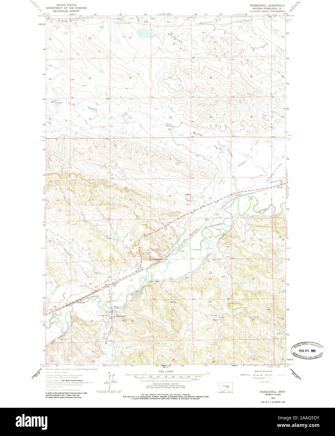 Map of musselshell hi-res stock photography and images - Alamy