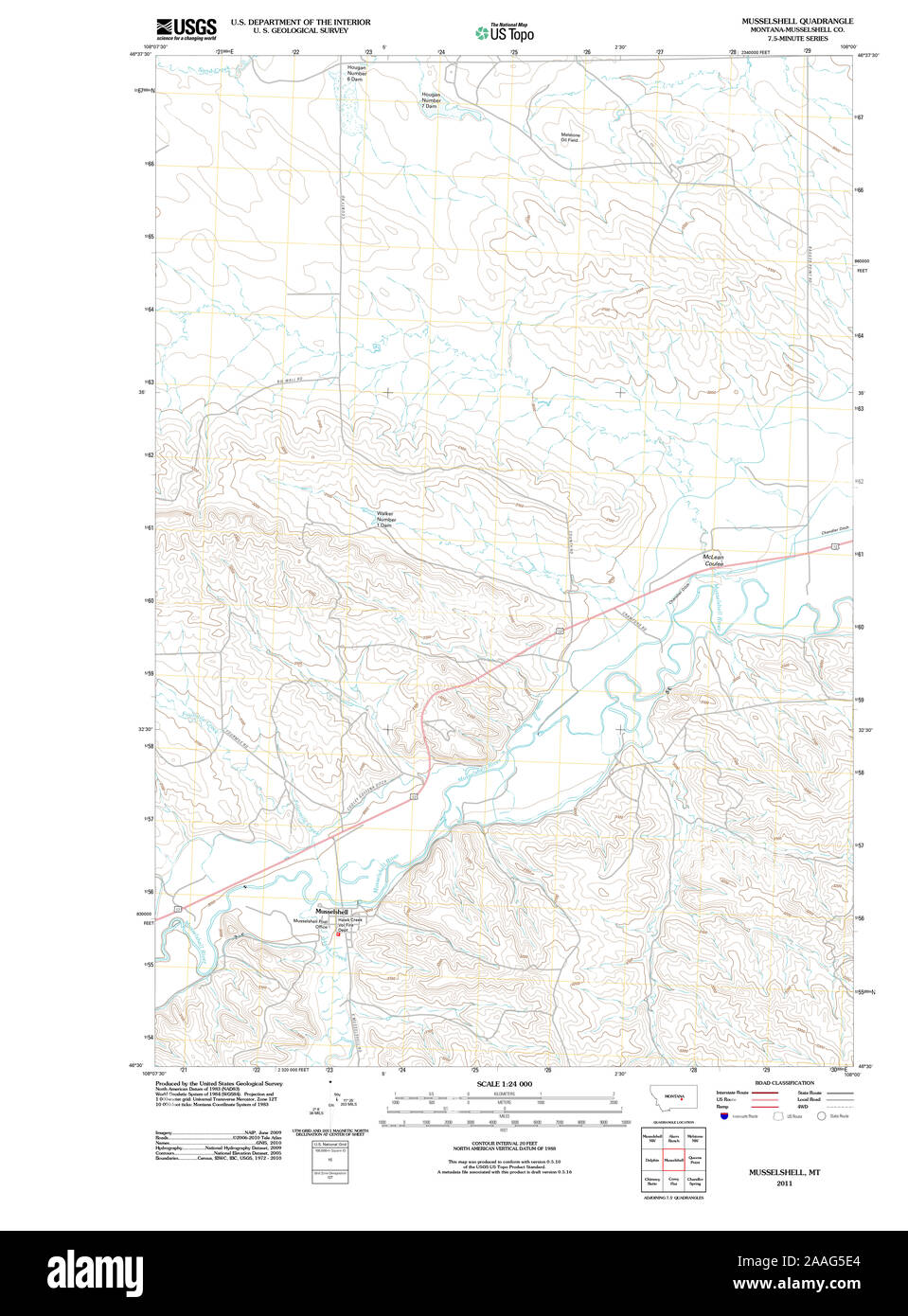 Map of musselshell hi-res stock photography and images - Alamy