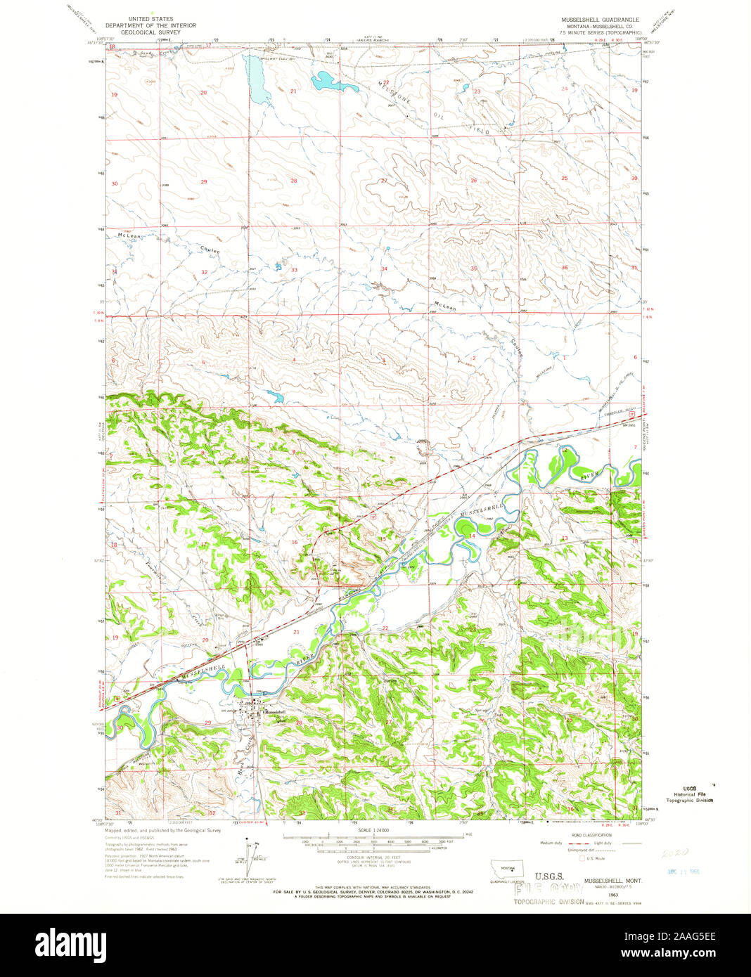 Map of musselshell hi-res stock photography and images - Alamy