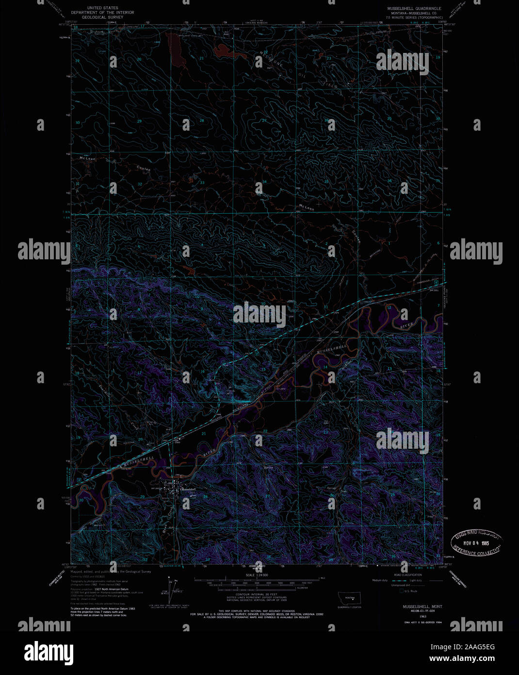 Map of musselshell hi-res stock photography and images - Alamy