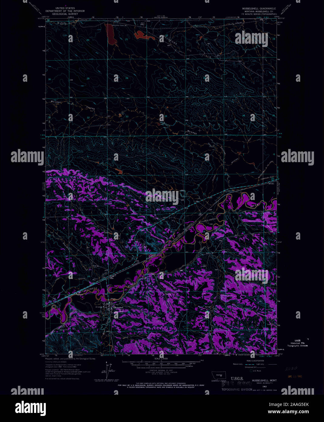 Map of musselshell hi-res stock photography and images - Alamy