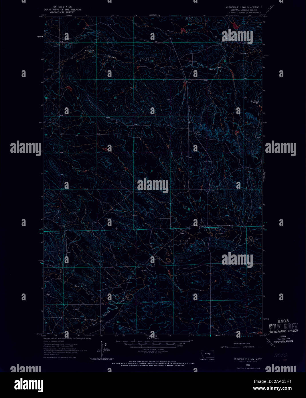 Map of musselshell hi-res stock photography and images - Alamy