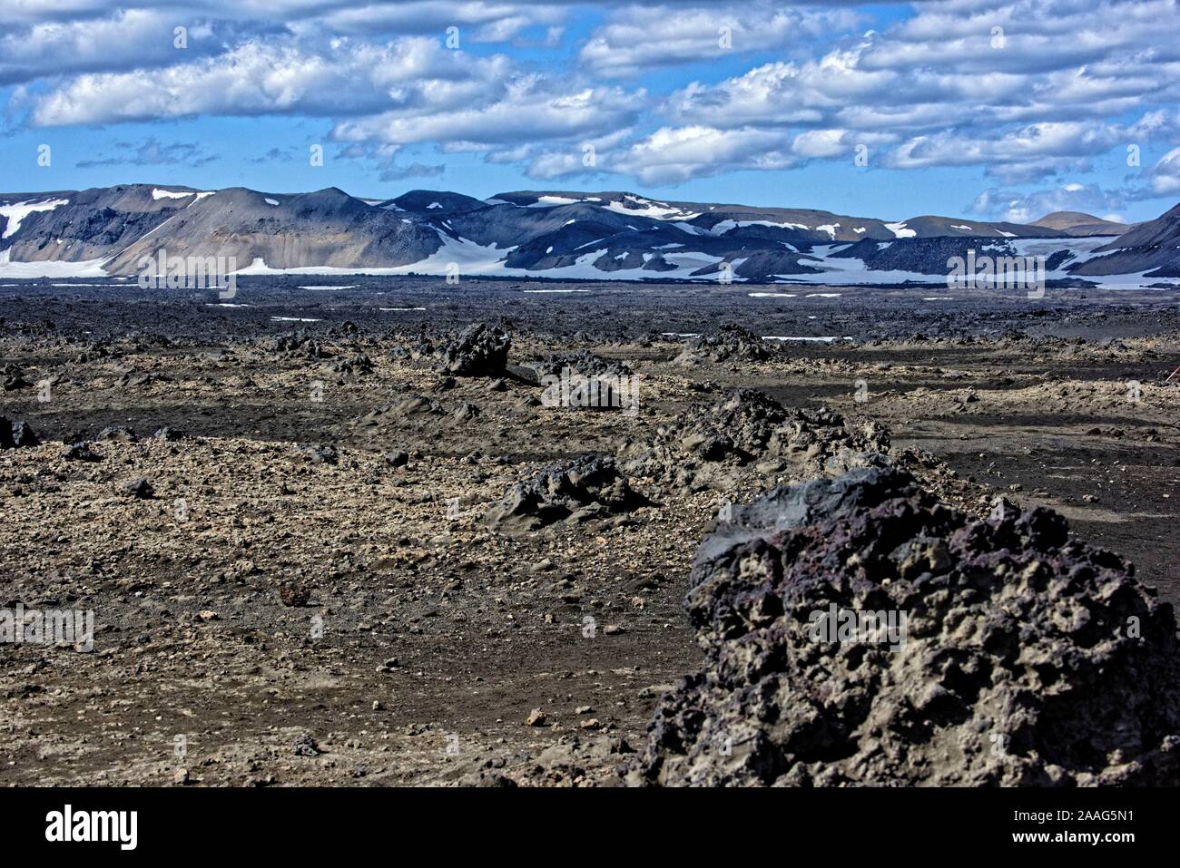 Askja Volcano and Viti crater with Lake Oskjuvatn Stock Photo - Alamy