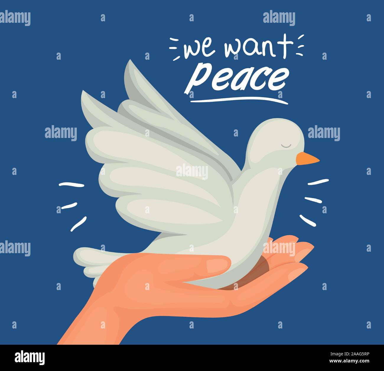 Dove of human rights concept vector design Stock Vector Image & Art - Alamy