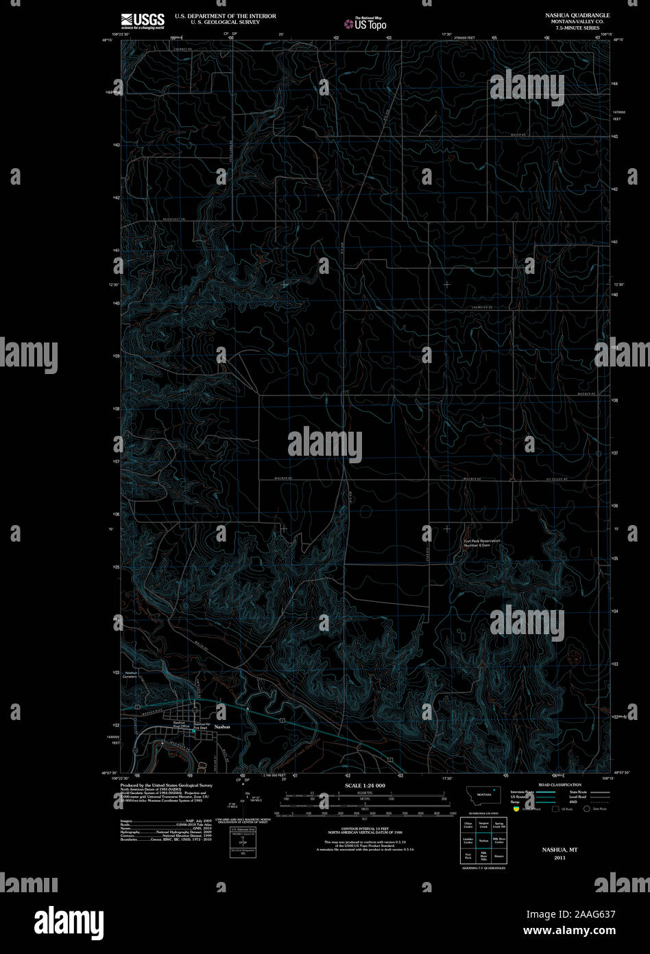 Map of nashua montana hi-res stock photography and images - Alamy