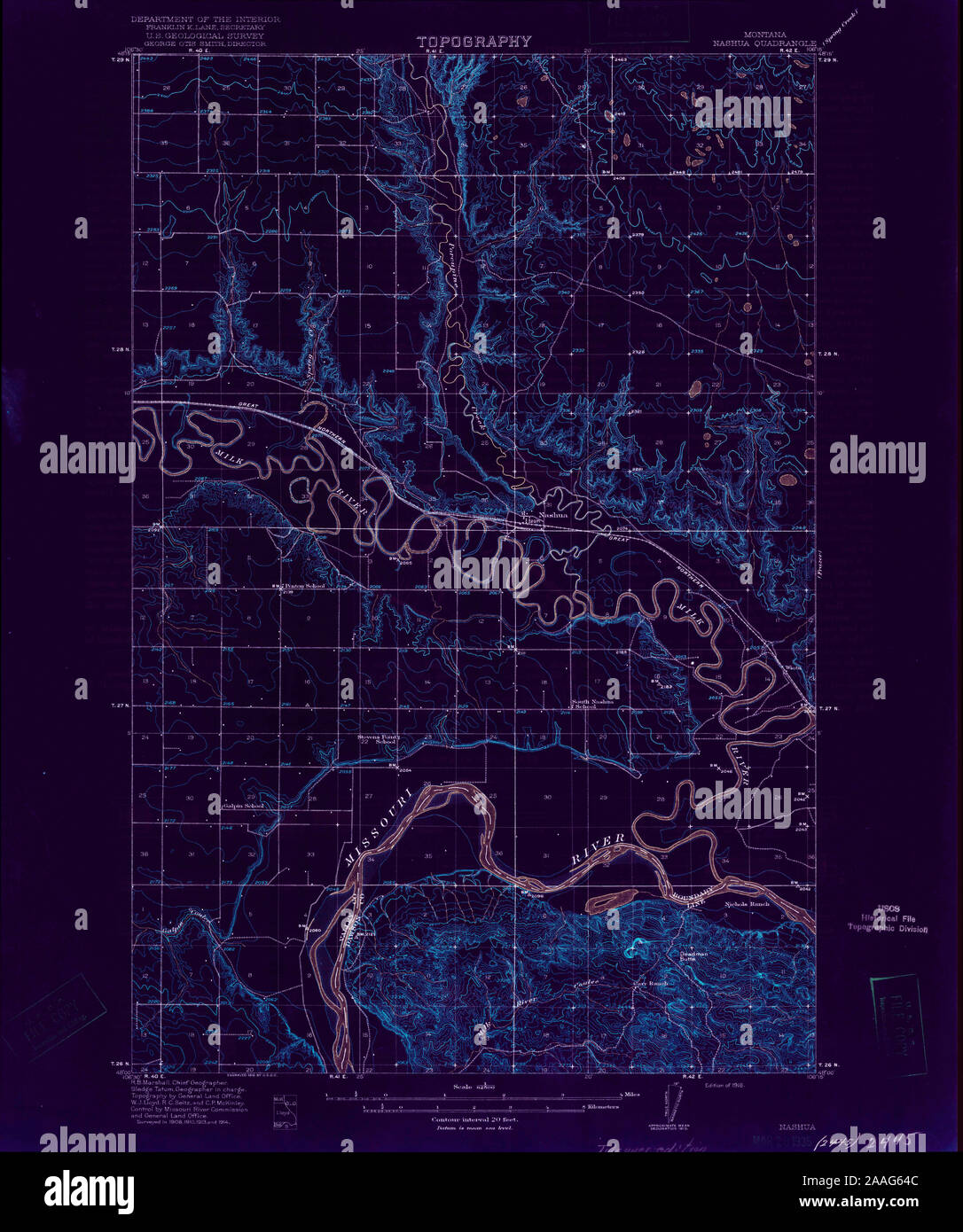 Map of nashua montana hi-res stock photography and images - Alamy