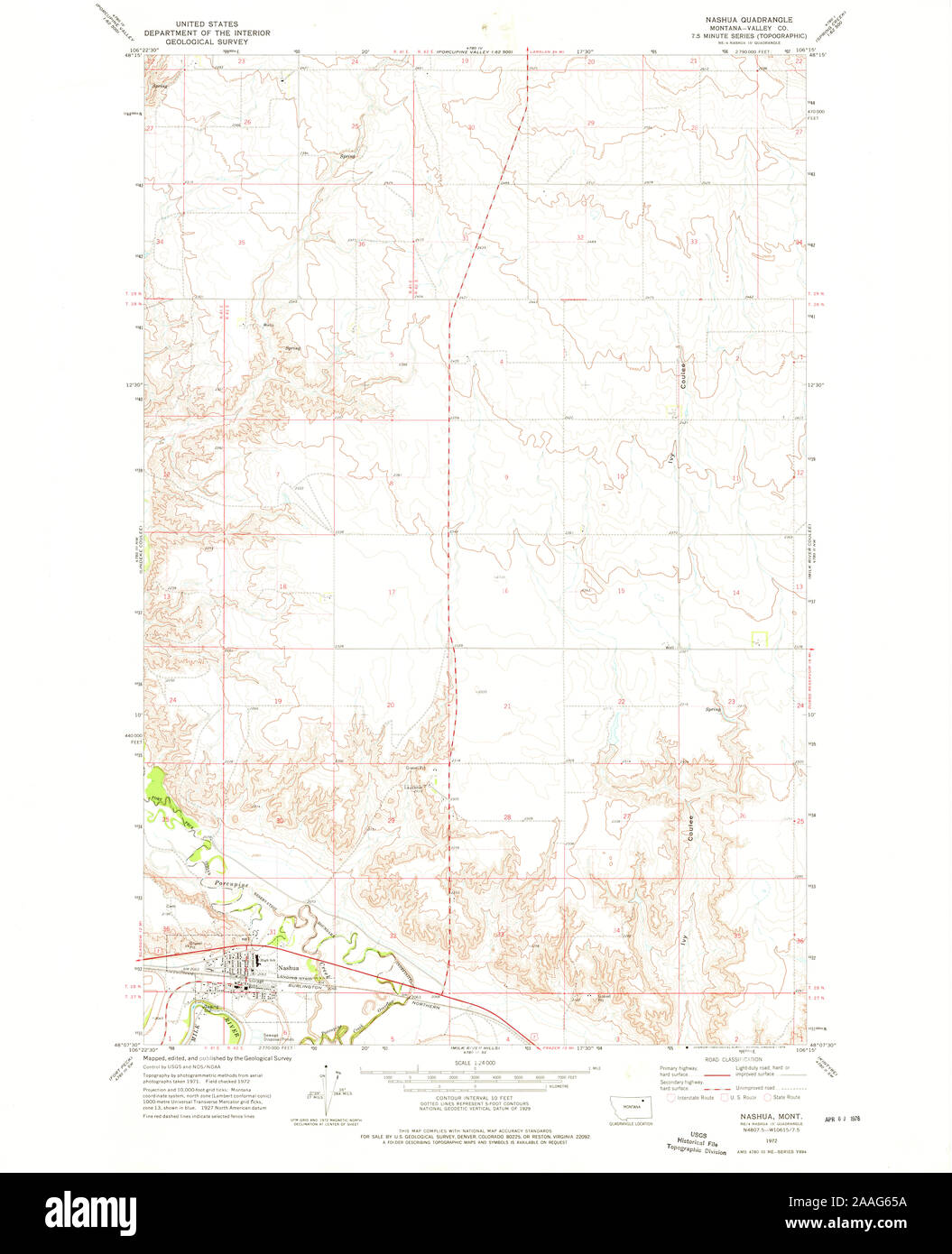 Map of nashua montana hi-res stock photography and images - Alamy
