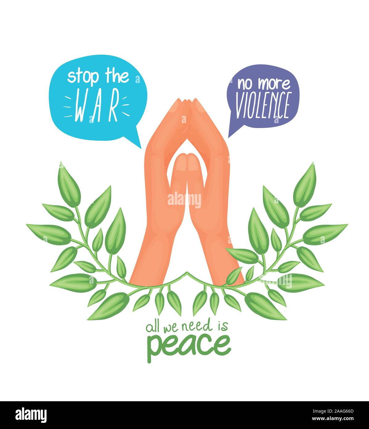 Hand sign of human rights concept vector design Stock Vector Image ...