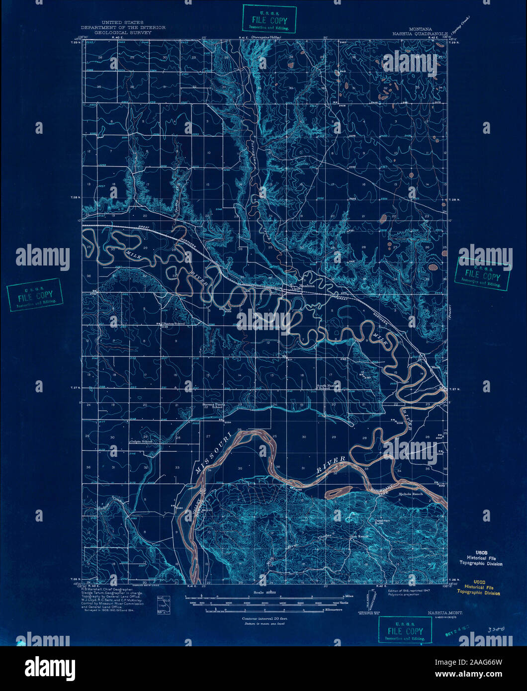 Map of nashua montana hi-res stock photography and images - Alamy
