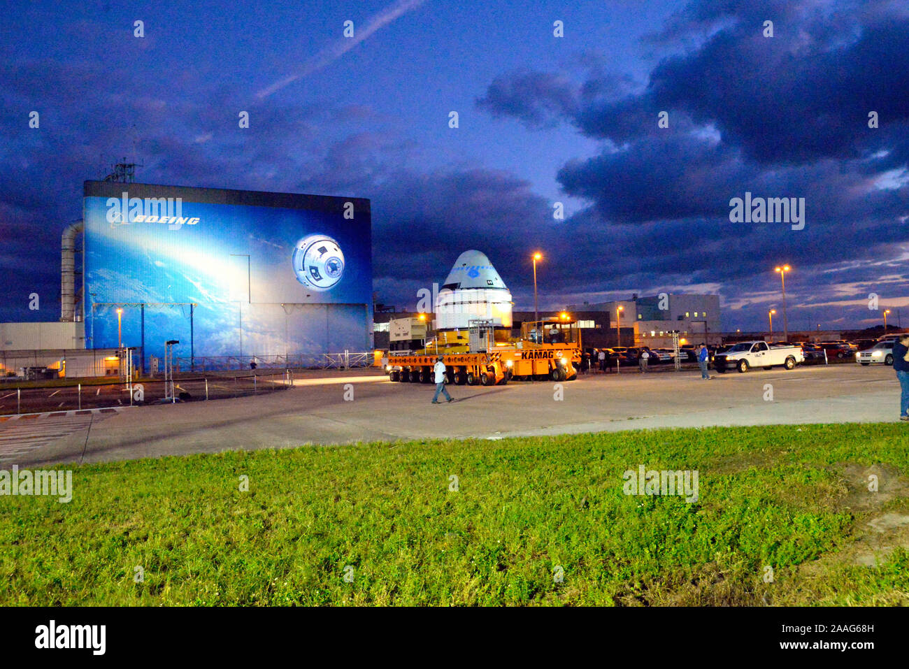 NASA’s Kennedy Space Center, Florida USA. November 21, In a pre-dawn ...