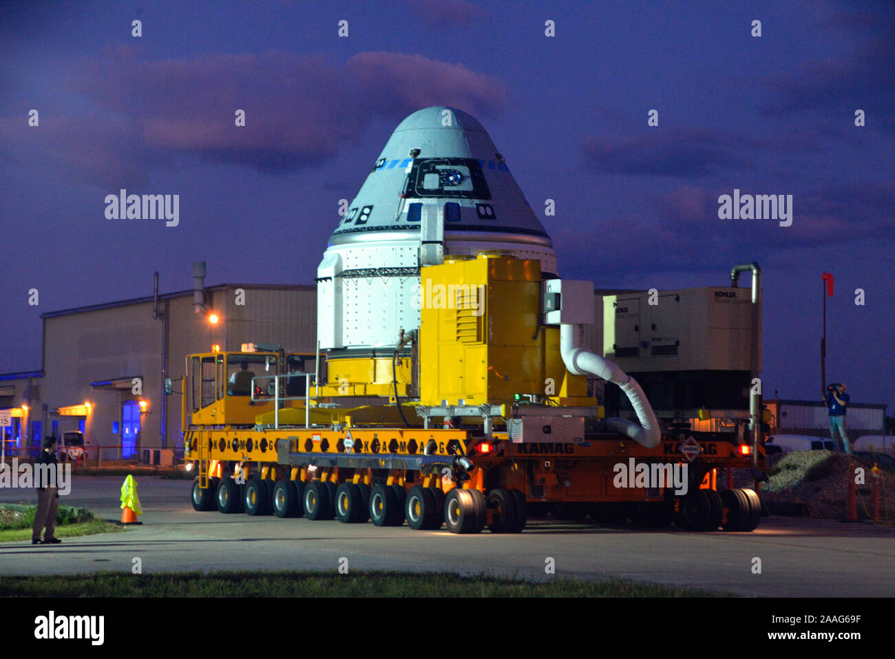 NASA’s Kennedy Space Center, Florida USA. November 21, In a pre-dawn ...