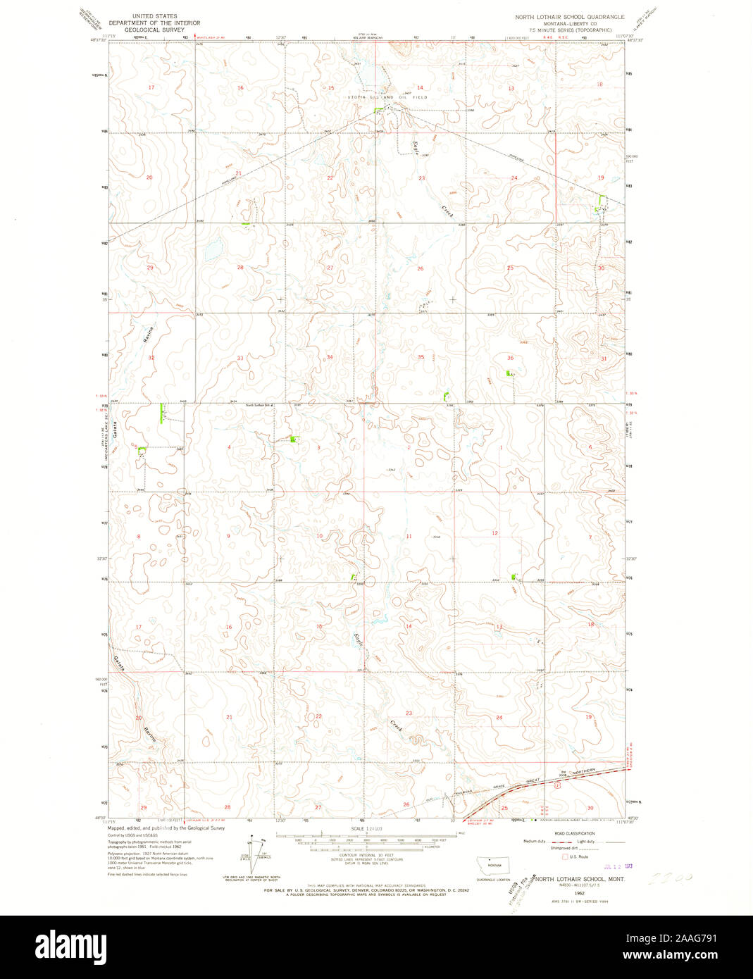 Map of lothair montana hi-res stock photography and images - Alamy
