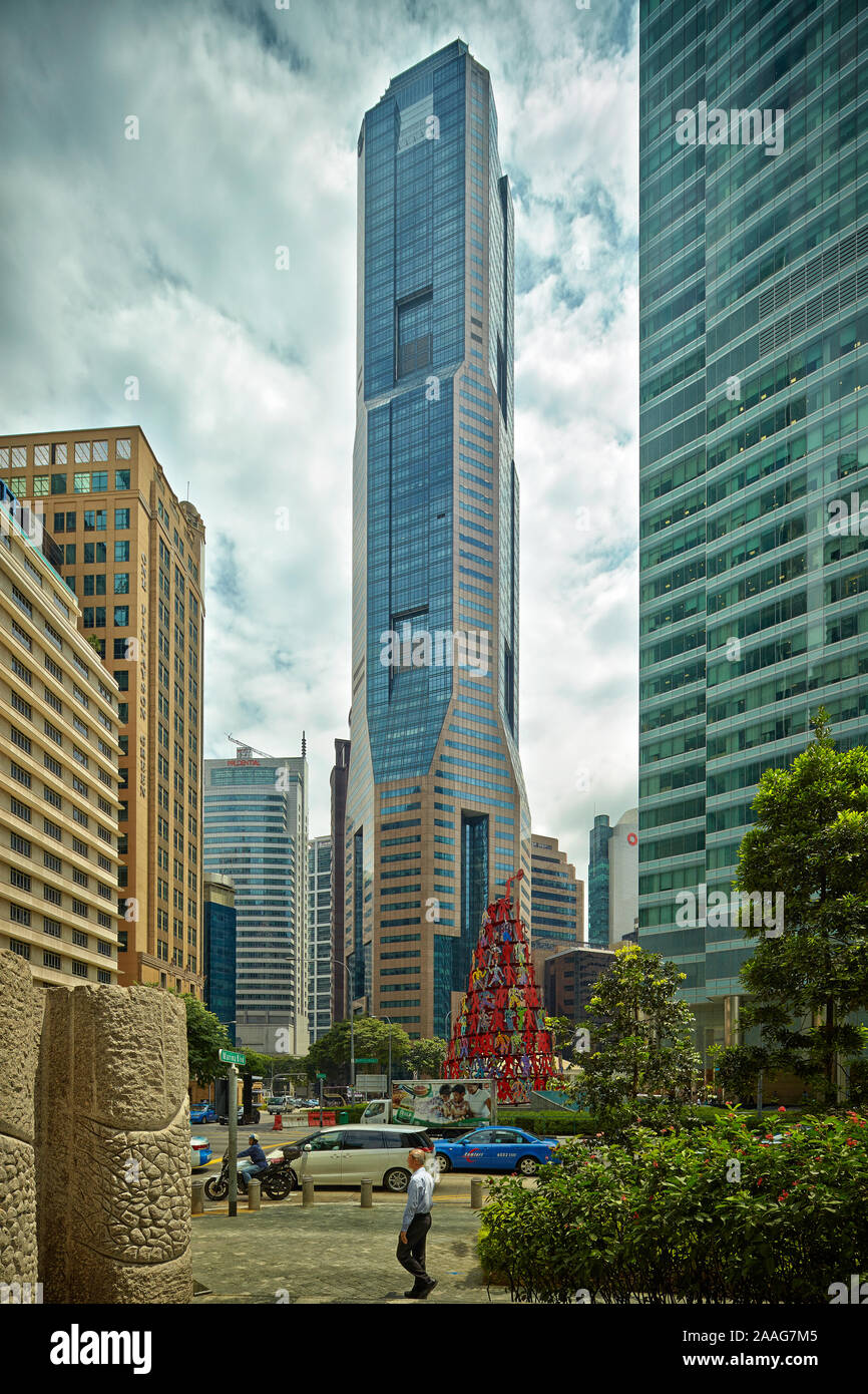 SINGAPORE - JULY 15: Replublic Square at 9 Raffles Place in Singapore's ...