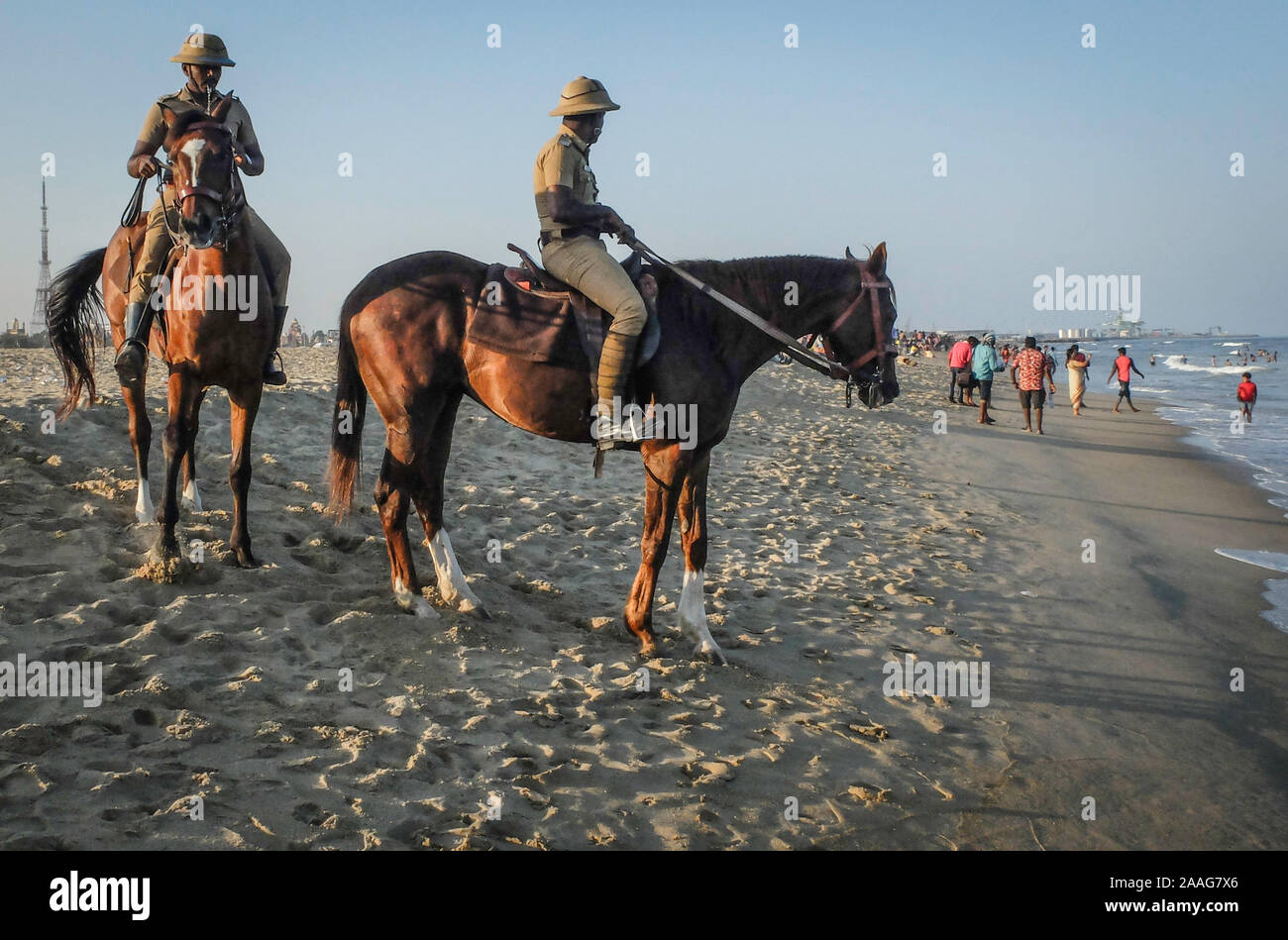 Indian mounted police hi-res stock photography and images - Alamy