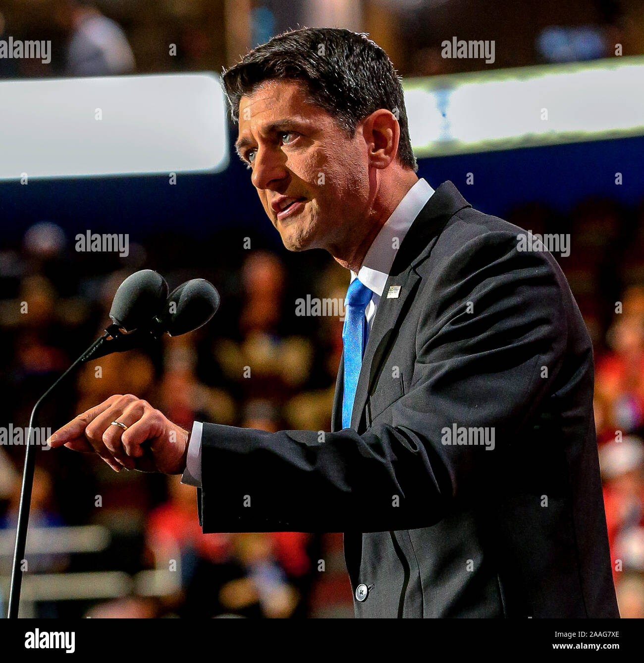 Cleveland Ohio, USA, July 19, 2016 Speaker of the House Paul Ryan ...