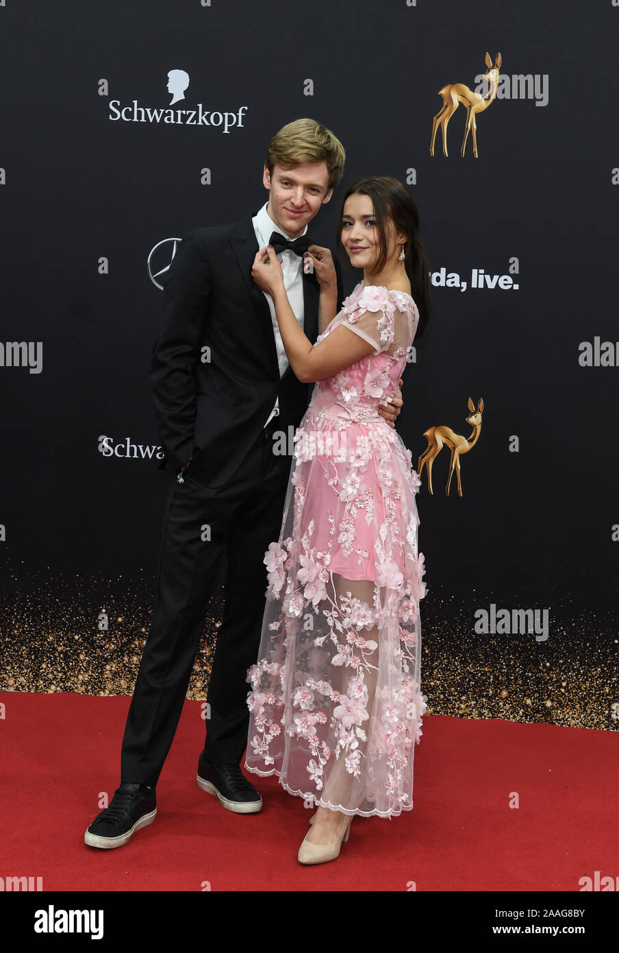 Baden Baden, Germany. 21st Nov, 2019. Timur Bartels and Michelle Math ...