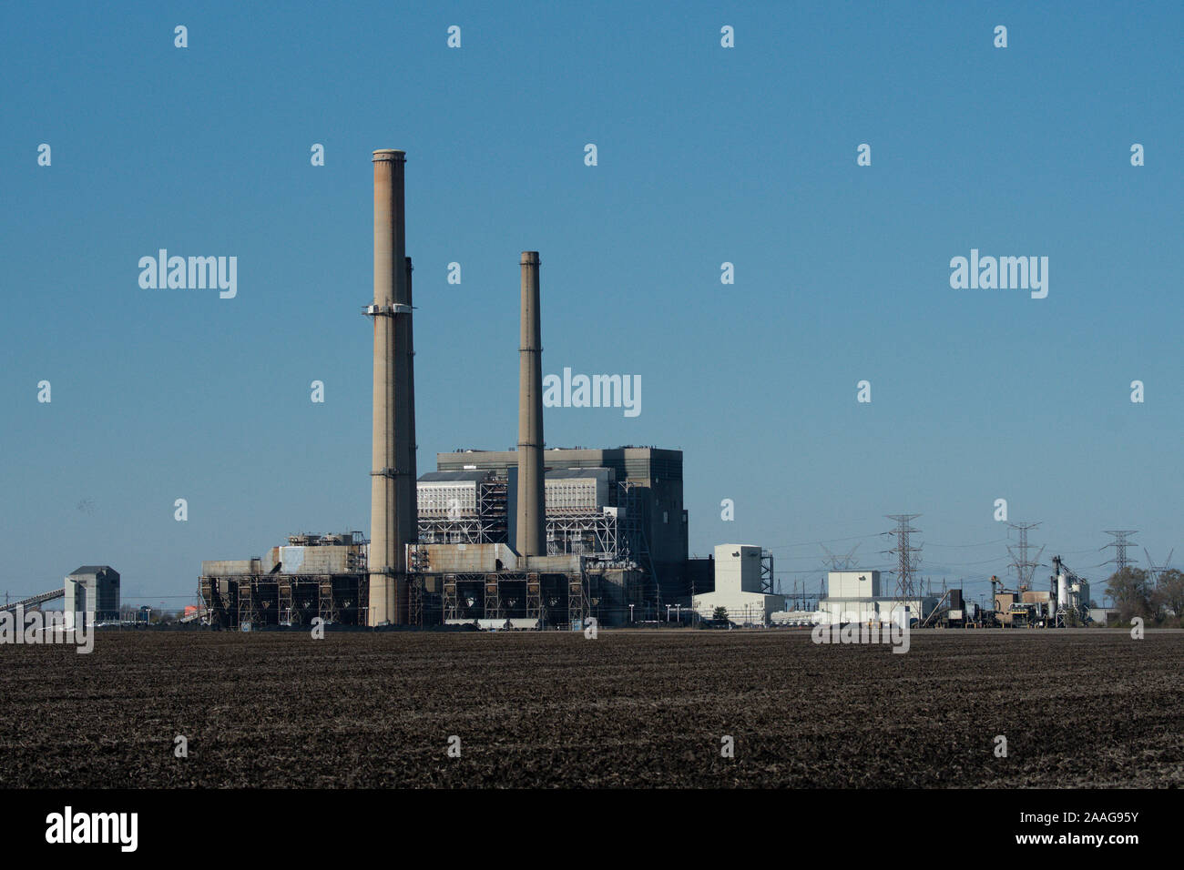 Kincaid Power Generating station Stock Photo - Alamy