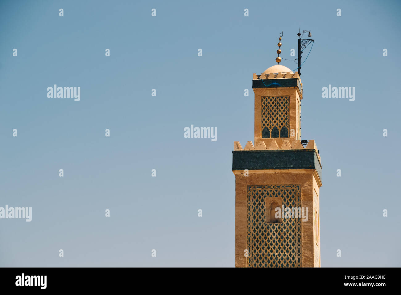 Mosque tower with the sky in the background Stock Photo - Alamy