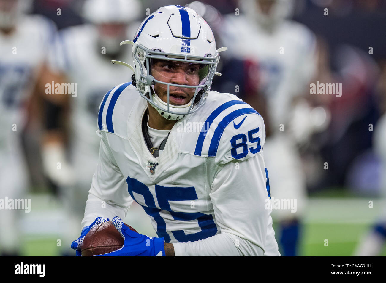 Houston, TX, USA. 21st Nov, 2019. Indianapolis Colts tight end Eric ...