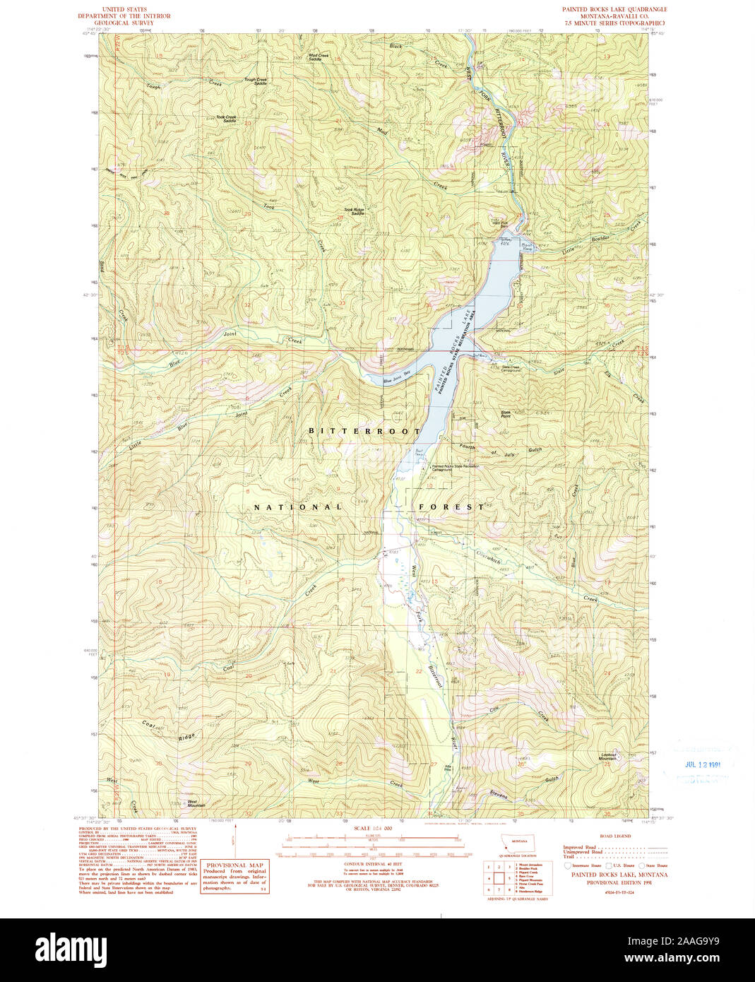 Painted topographical maps hi-res stock photography and images - Alamy