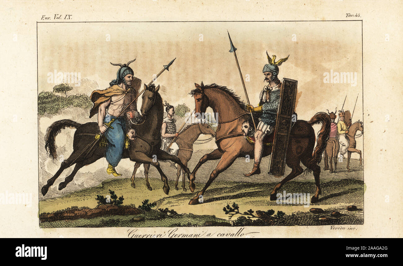 Ancient germanic cavalry hi-res stock photography and images - Alamy