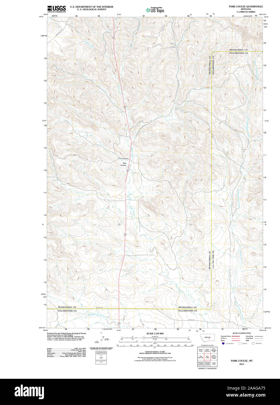 Map of coulee hi-res stock photography and images - Alamy