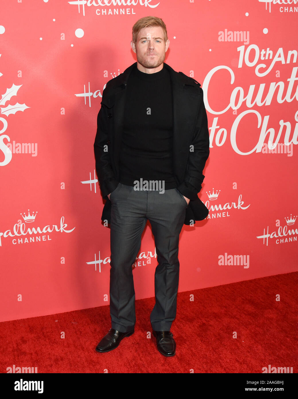 20 November 2019 - Hollywood, California - Trevor Donovan. Hallmark ...