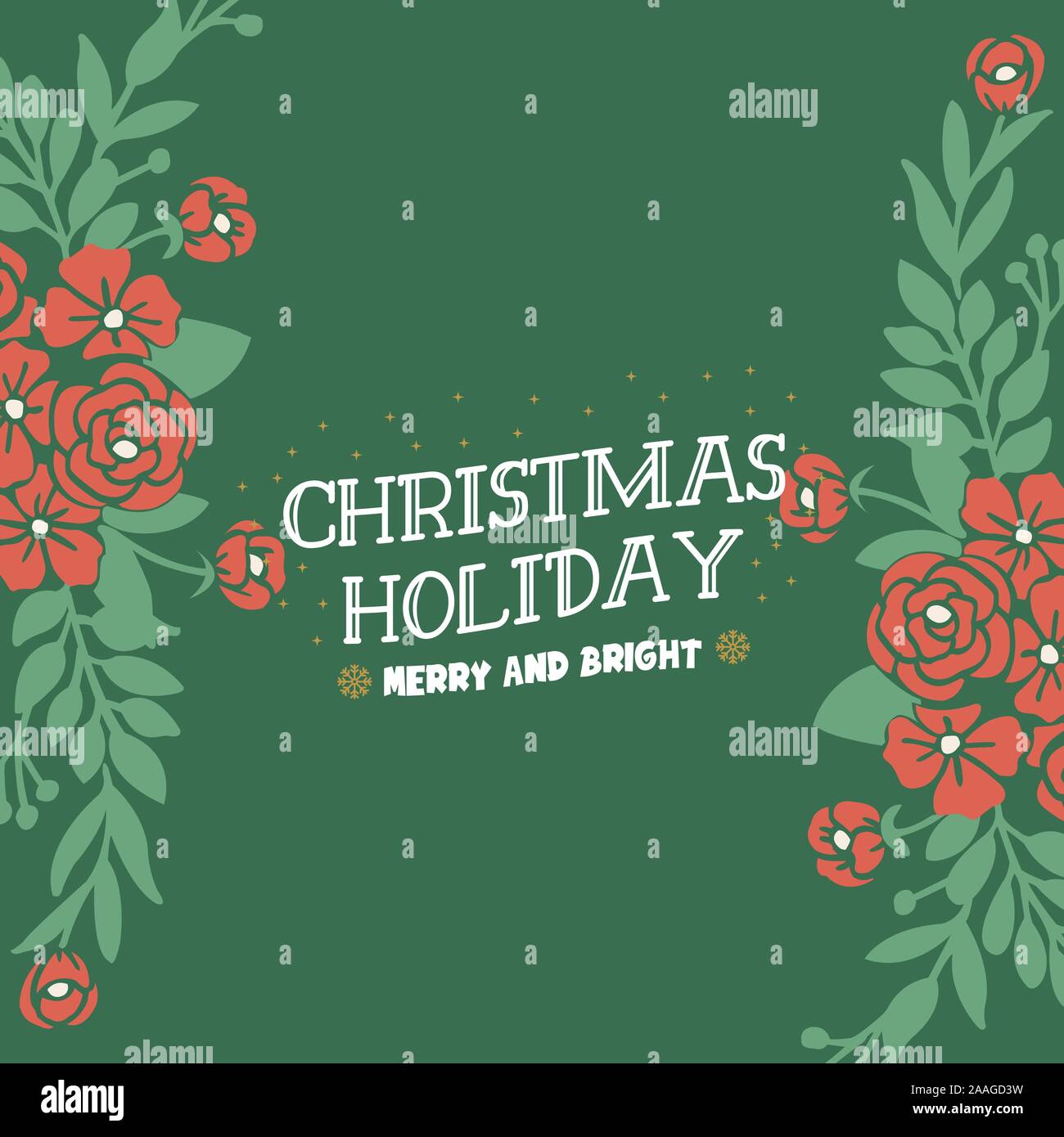 Text christmas holiday, with wallpaper of leaf flower frame background ...