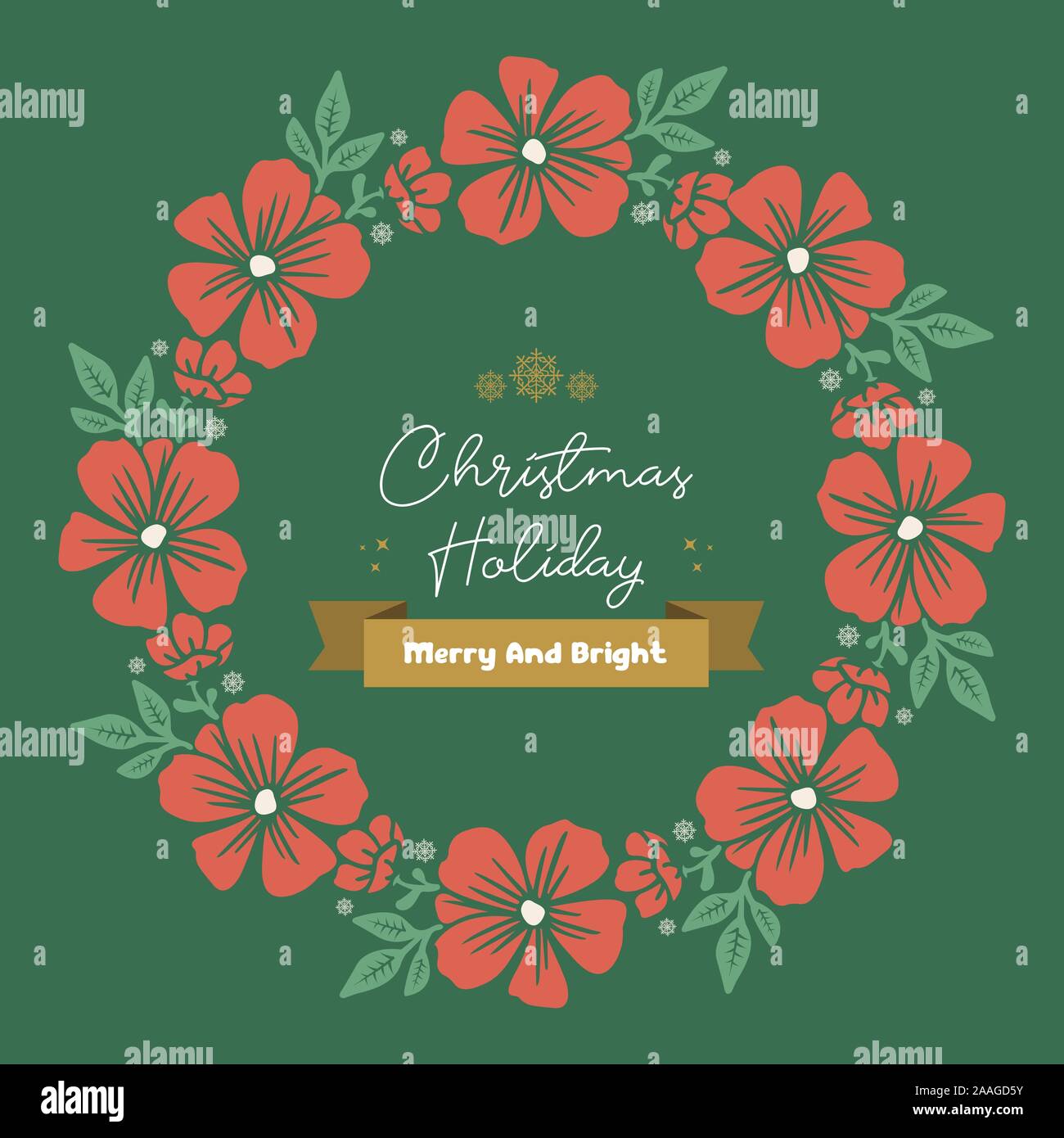 Text christmas holiday, with wallpaper of leaf flower frame background ...