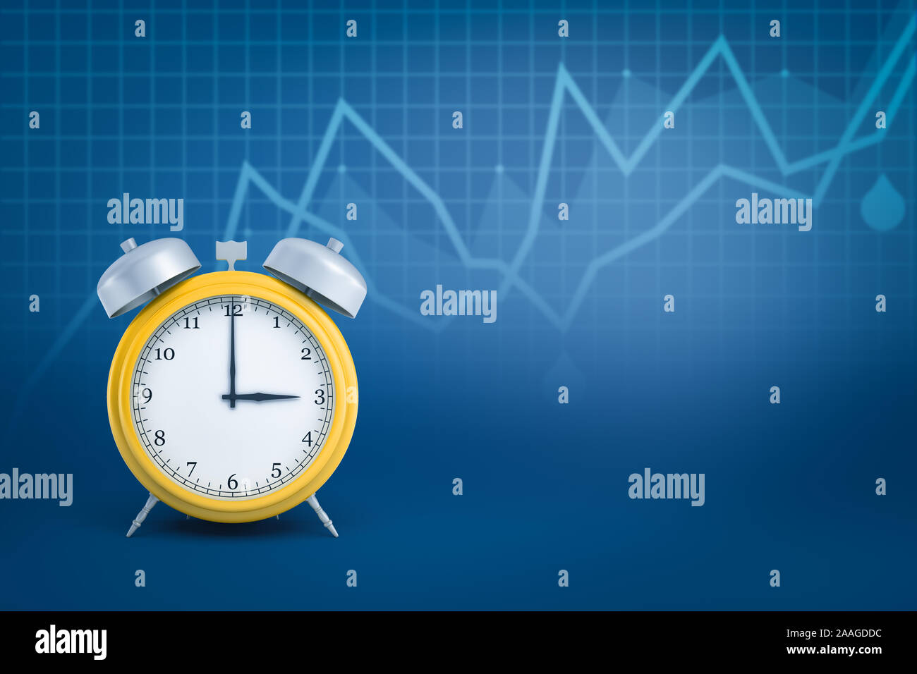 Clock Powerpoint Background Blue