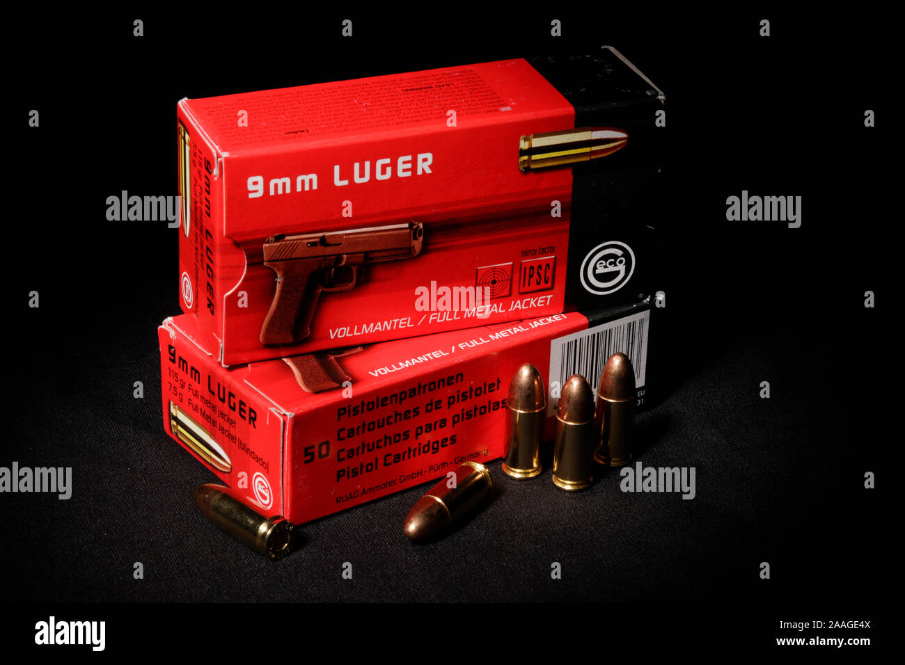 Geco 9mm Ammunition Stock Photo - Alamy