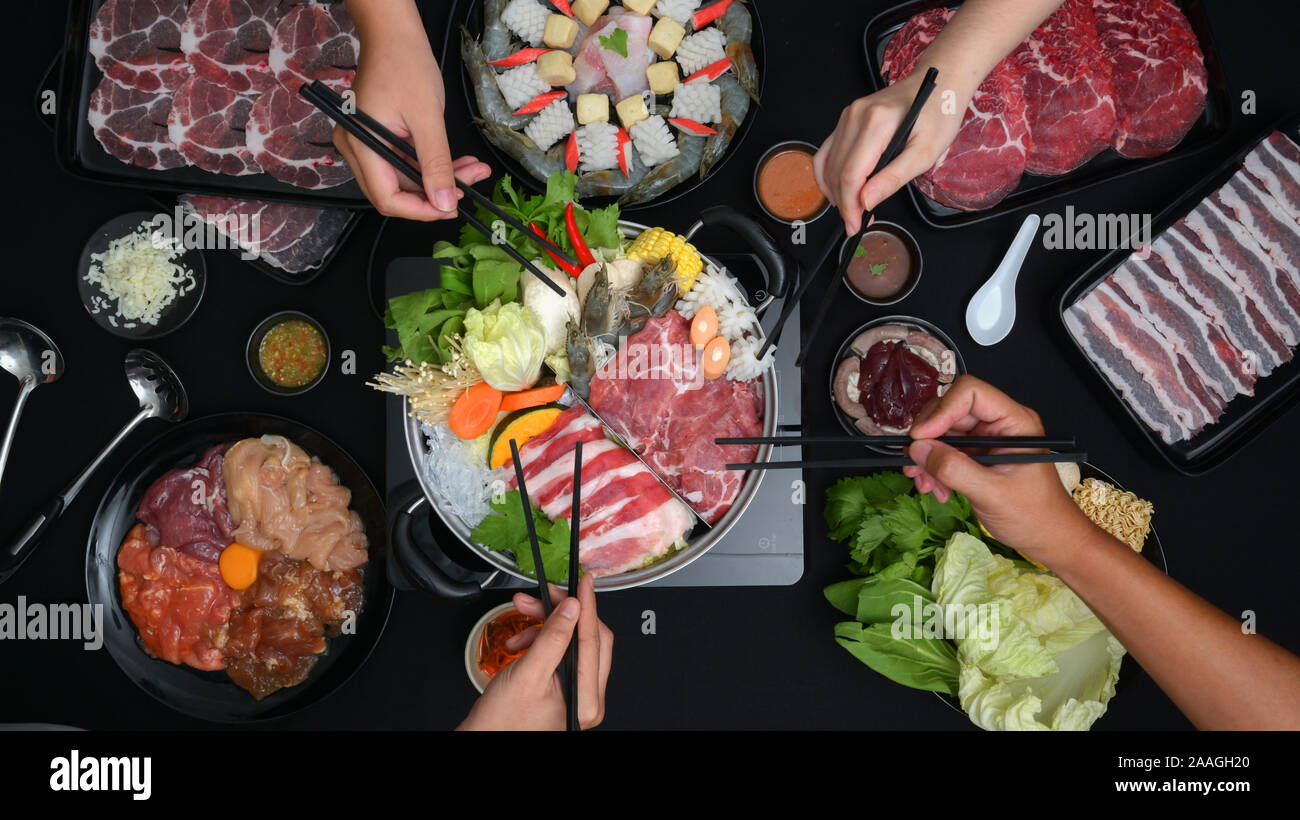 Black people eating meat hi-res stock photography and images - Alamy