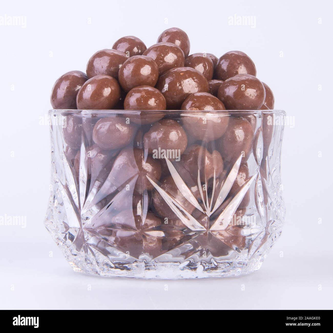 Chocolate ball or chocolate balls in plate on background new Stock ...