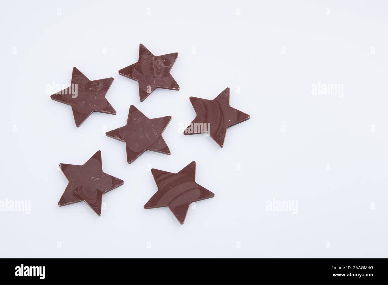 Chocolate or chocolate star on a background Stock Photo - Alamy