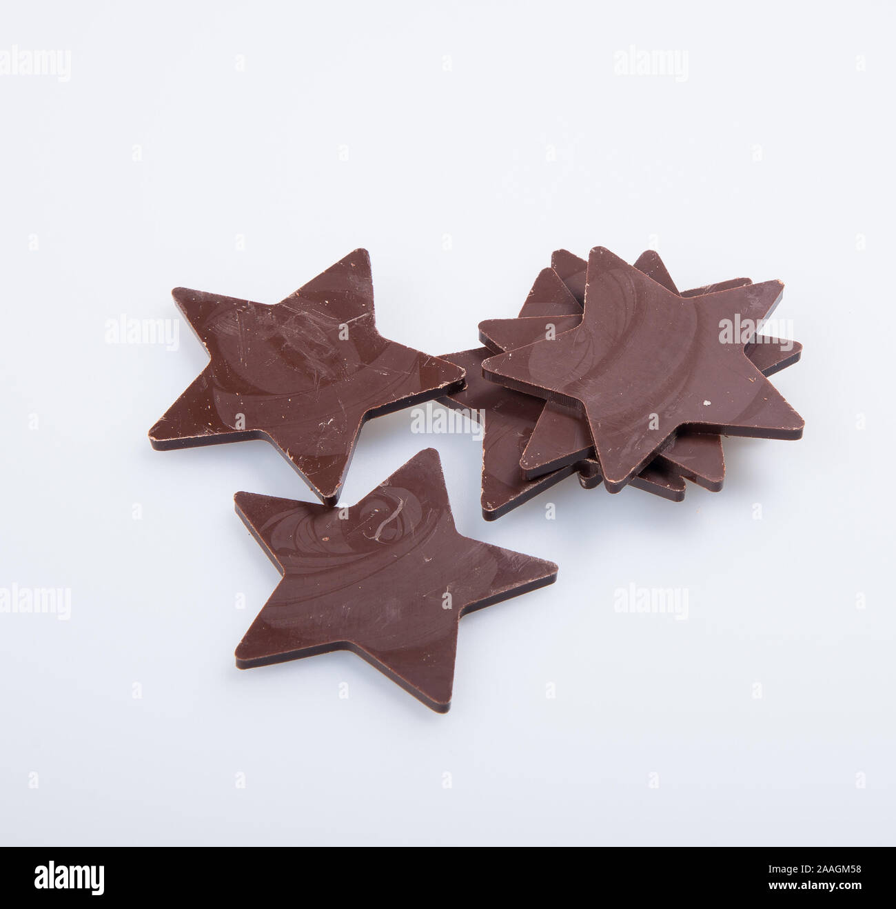 Chocolate or chocolate star on a background Stock Photo - Alamy