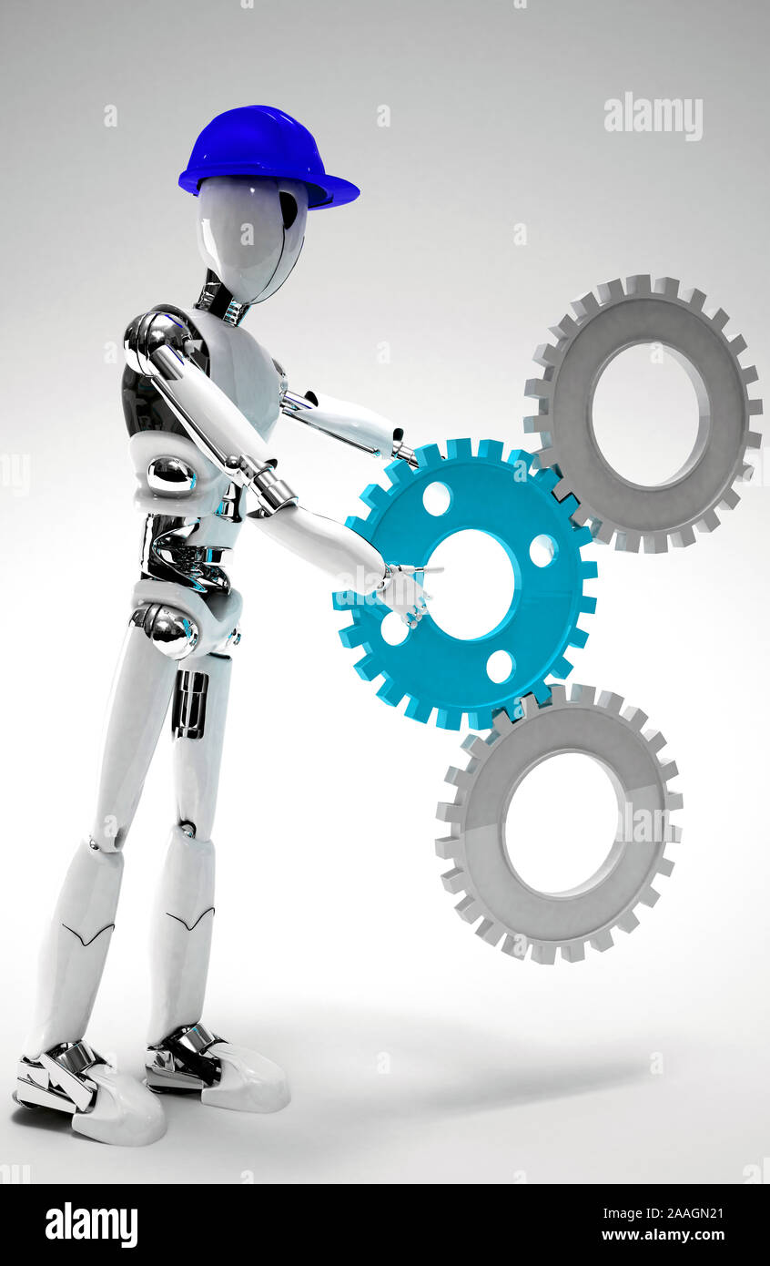 Man ai humanoid robot hi-res stock photography and images - Alamy