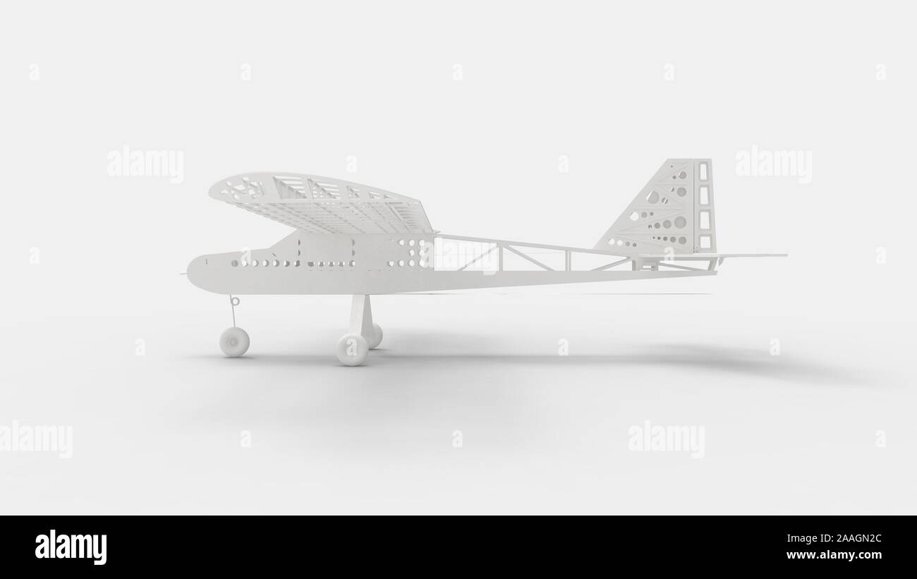 3d rendering of a rc airplane isolated in colored background Stock ...