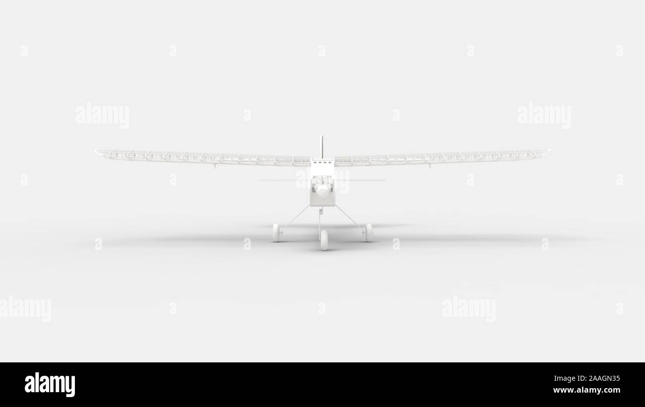 3d rendering of a rc airplane isolated in colored background Stock ...